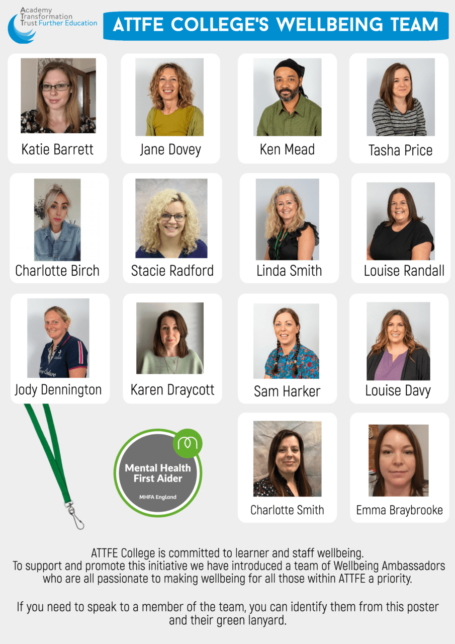 Wellbeing - Academy Transformation Trust Further Education